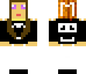 Female Black and White Suit | Minecraft Skin