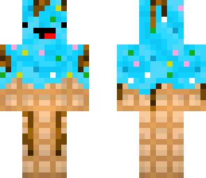 dripy chocolate ice cream | Minecraft Skin