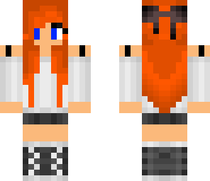 black and orange hair | Minecraft Skins
