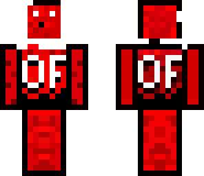 optifine red block | Minecraft Skin