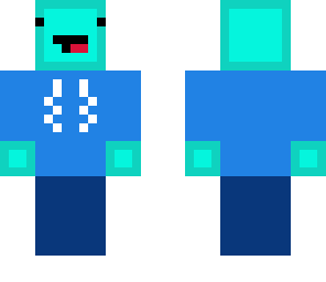 my derpy diamond slime with a derpy face | Minecraft Skin