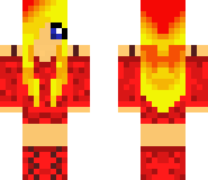 Updated Blaze Girl | Minecraft Skin