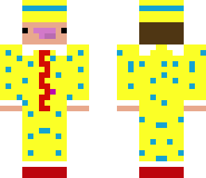 taco clown in a suit | Minecraft Skin