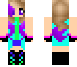 elisa meche violette | Minecraft Skin