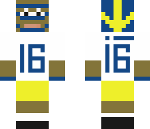 Michigan Away Jersey | Minecraft Skin