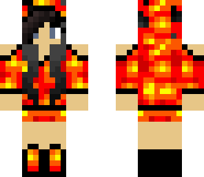 Lava Girl | Minecraft Skin