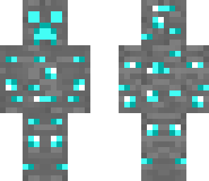Diamond Ore Creeper | Minecraft Skin
