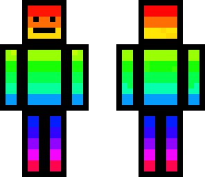 Rainbow Stick Man | Minecraft Skin