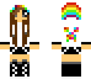 Rainbow Creeer Gil | Minecraft Skin