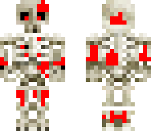 Bloody skeleton | Minecraft Skin