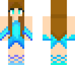 edited cute water girl | Minecraft Skin