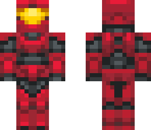 Red Halo Spartan | Minecraft Skin