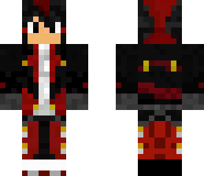 Shadow The Hedgehog Human | Minecraft Skin