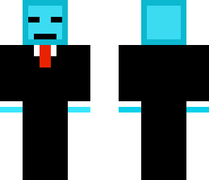 Light Blue Slime Agent | Minecraft Skin