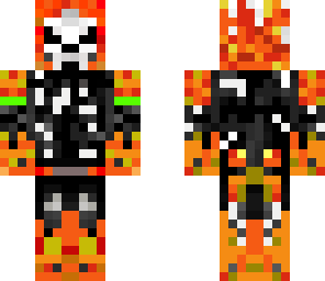 flaming skull | Minecraft Skin