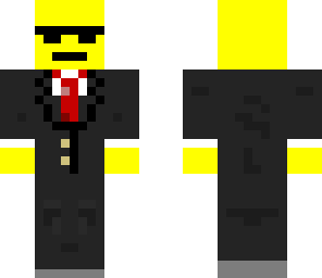 yellow derp in suit | Minecraft Skin