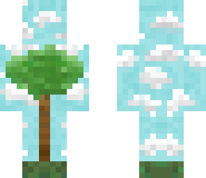 Clouds and Tree | Minecraft Skin