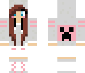 Pink Creeper Girl | Minecraft Skin