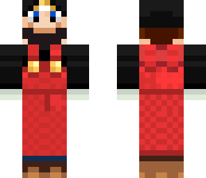 Mario red star | Minecraft Skin