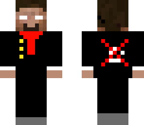 Herobrine in Tuxedo with crossed out MC Symbol | Minecraft Skin