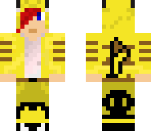 Pikachu person | Minecraft Skin
