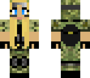 army girl | Minecraft Skin