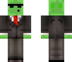 secret agent slime | Minecraft Skin