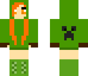 Creeper humanoid | Minecraft Skin