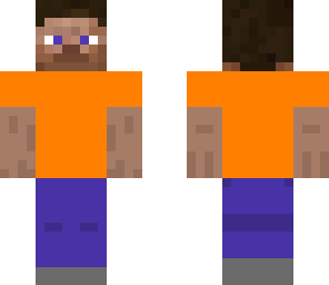 orange steve | Minecraft Skin