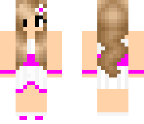 Pink Flower Girl | Minecraft Skin