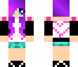 magenta girl EDITED | Minecraft Skin