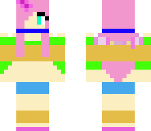 Fluttermine Tied up | Minecraft Skin