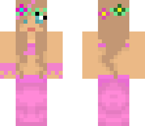 Pink Mermaid | Minecraft Skins