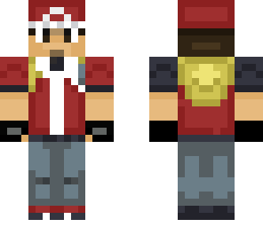 pokemon trainer red fixed | Minecraft Skin