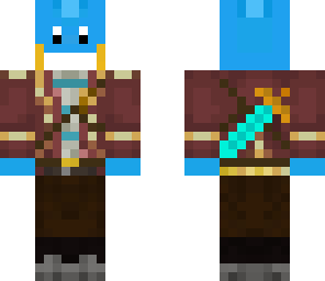 Final Mudkip HD Adventurer Skin | Minecraft Skin