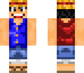 Blue Luffy | Minecraft Skin