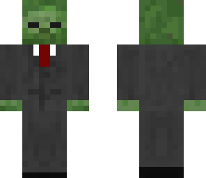 zombie wearing a suit | Minecraft Skins