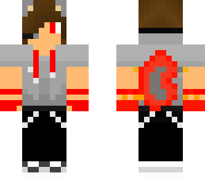 Red tail wolf boy | Minecraft Skin