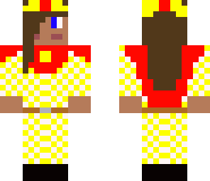 Unmasked Human Queen Lizzie | Minecraft Skin