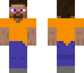 orange Steve | Minecraft Skin