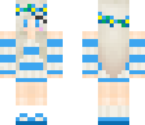 Blue Flower Girl | Minecraft Skin