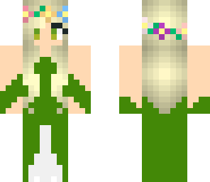 Forest princess in her royal robes | Minecraft Skin
