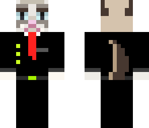 grumpy cat in a suit | Minecraft Skin
