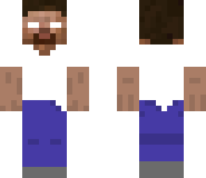 herobrine in white polo shirt | Minecraft Skin