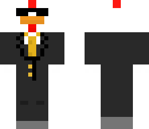 chicken in suit and sunglasses | Minecraft Skin