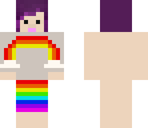 Rainbow Ihascupquake | Minecraft Skin