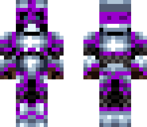 purple power armour | Minecraft Skin