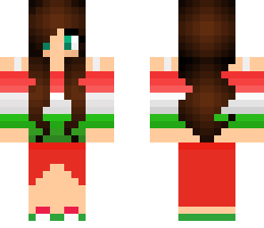 Italian Girl - Flag Collection | Minecraft Skin