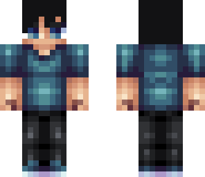 Blue Anime Boy | Minecraft Skins