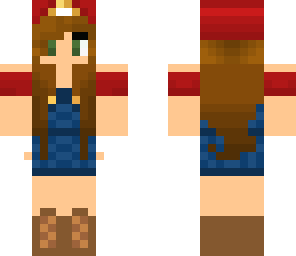 edited mario girl | Minecraft Skin